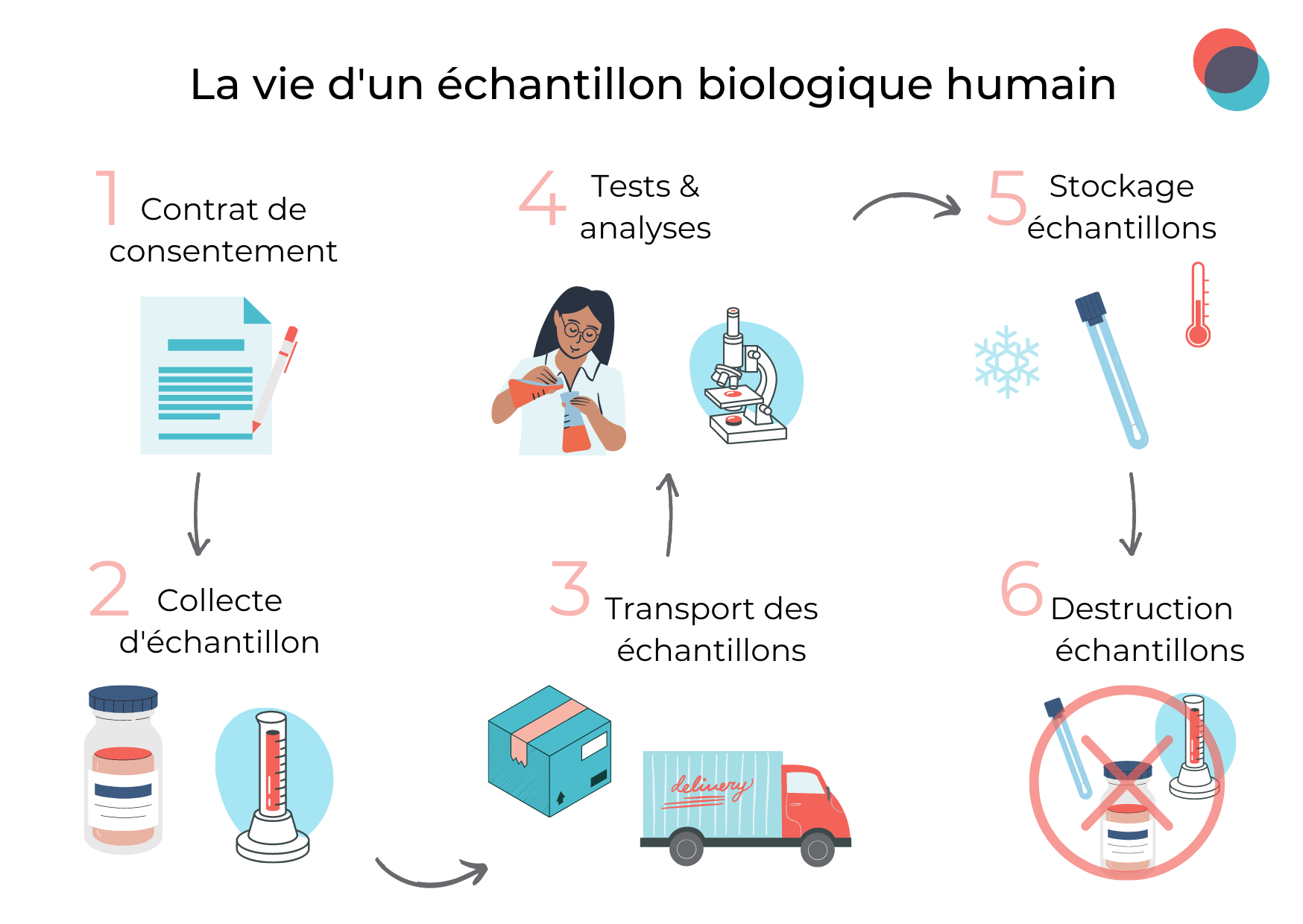 La vie d'un échantillon biologique humain | Labtoo